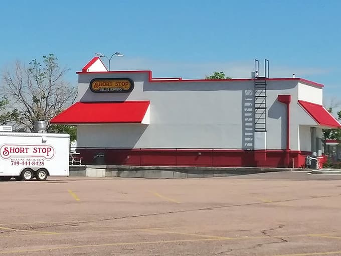 That red-and-white building isn't just a burger stand, it's a Colorado Springs landmark worth the drive.