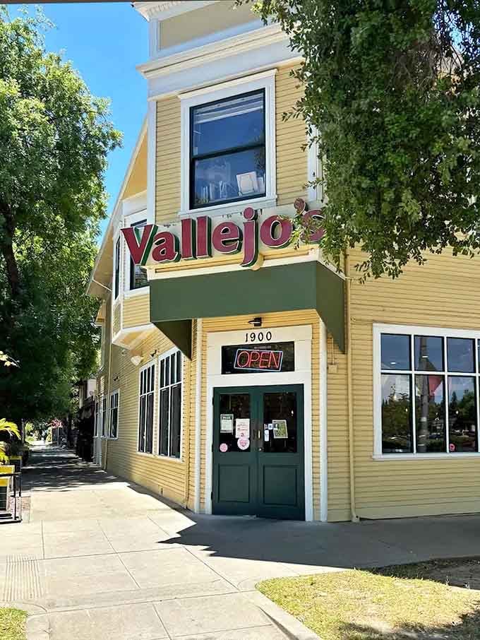 That cheerful yellow building on the corner isn't just a restaurant; it's a Sacramento landmark wearing its best sunny outfit.