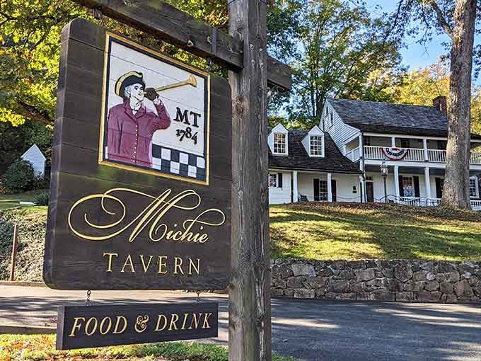 The white clapboard exterior and colonial architecture transport you straight back to Revolutionary War times.