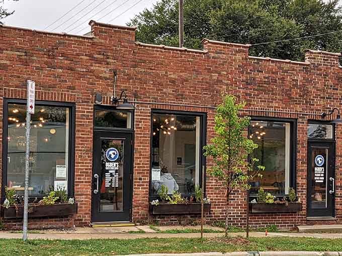 That charming brick facade isn't just pretty, it's practically waving you inside for breakfast bliss.