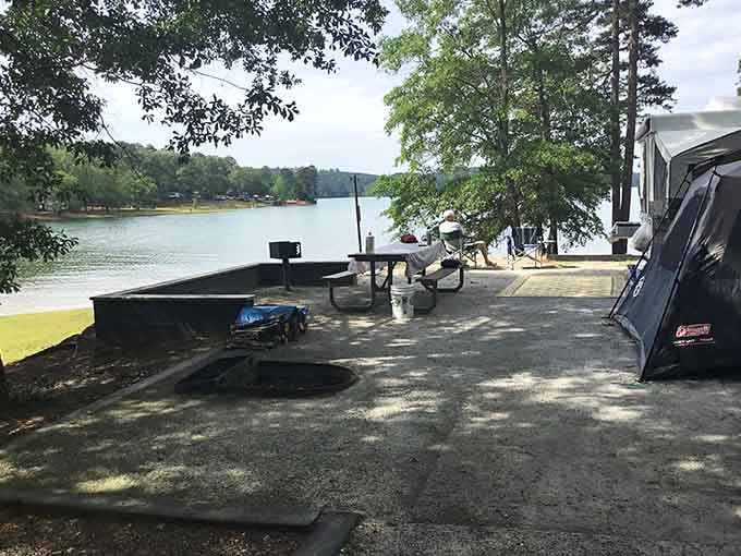 Lakeside living at its finest, where your backyard is a shimmering stretch of Lake Hartwell and nobody's complaining.