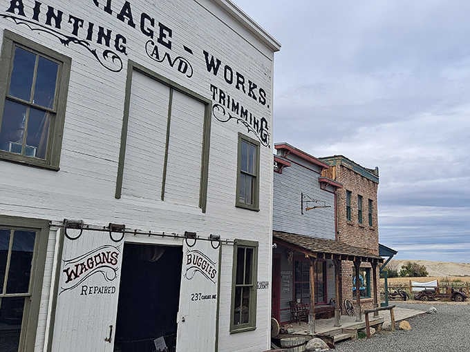 Wooden buildings and mountain views create the perfect backdrop for your Wild West daydreams to finally come true.