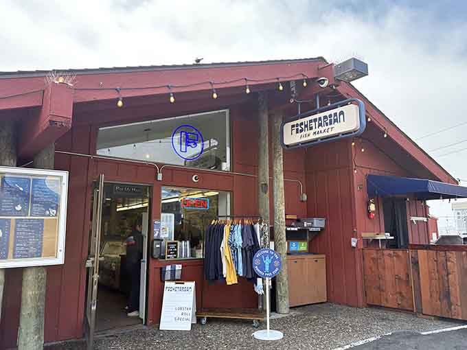 The neon "Open" sign and that lobster roll special board outside are basically the universe telling you to stop the car.
