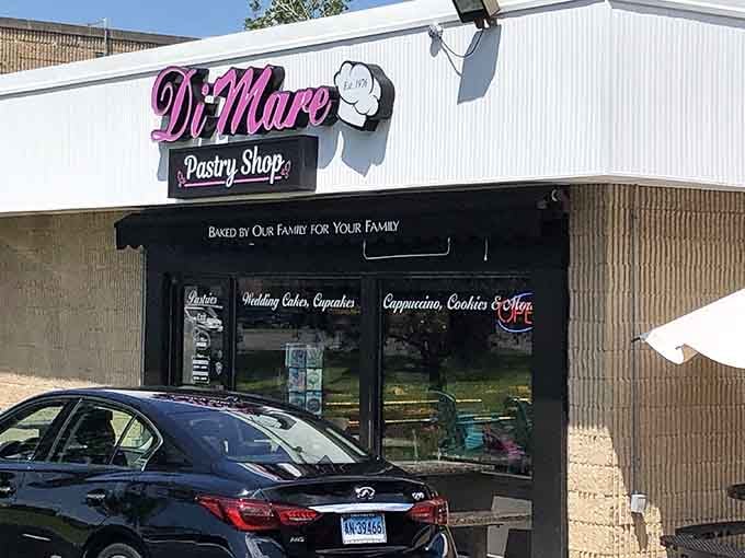 Baked by Our Family for Your Family reads the awning, and they mean every buttery word of it.