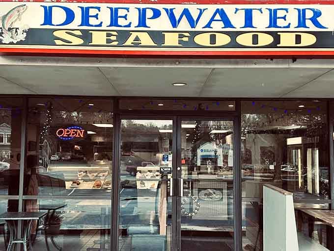 Through those glass doors lies a seafood counter that rivals anything you'd find in a coastal fishing village.