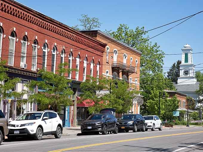 That clock tower isn't just telling time, it's telling you to slow down and stay awhile in Trumansburg.
