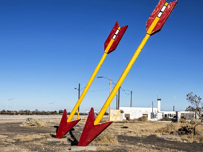 Those iconic arrows have been pointing travelers toward adventure since the Mother Road's glory days.