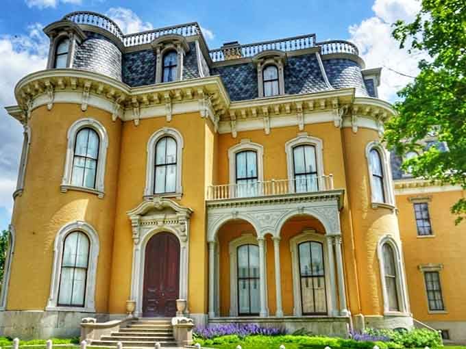 That ochre facade isn't just a color choice, it's a Victorian-era flex that still works perfectly today.