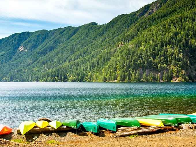 That color isn't a filter. Lake Crescent's teal waters make every other lake look like it's not even trying.