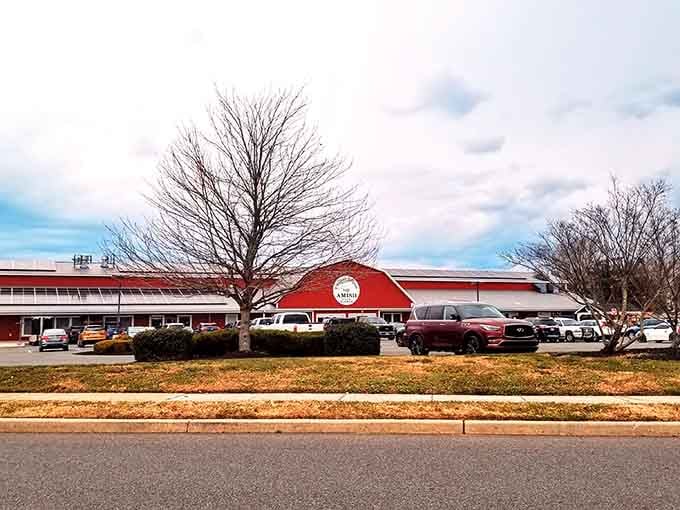 That big red barn isn't hiding anything, it's proudly announcing that something wonderful is happening inside.