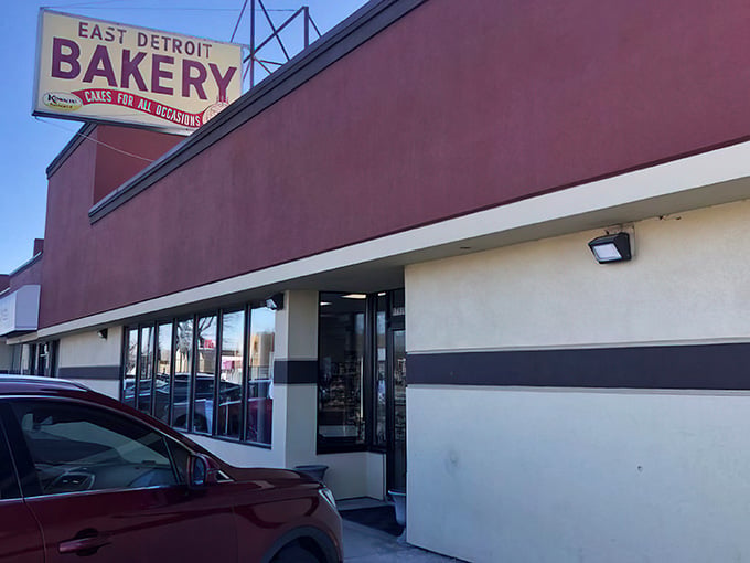 Simple storefront, extraordinary bread, proof that the best places don't need flashy exteriors to draw crowds.