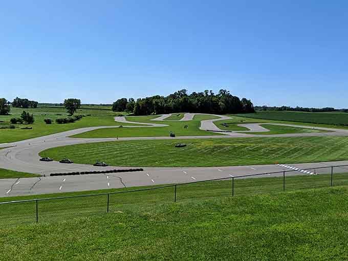 That sweeping ribbon of asphalt cutting through the green Minnesota countryside isn't a mirage, it's pure racing joy.