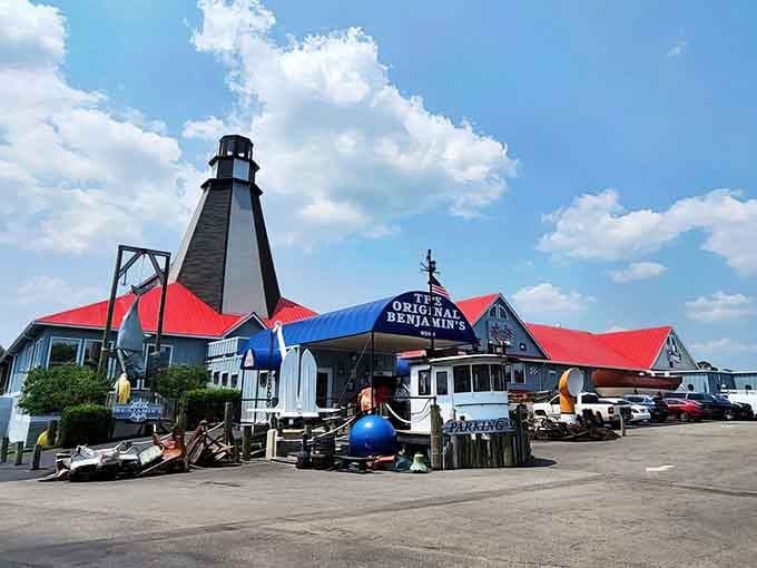 The Original Benjamin's Calabash Seafood sprawls like a seaside village dedicated entirely to your appetite's wildest dreams.