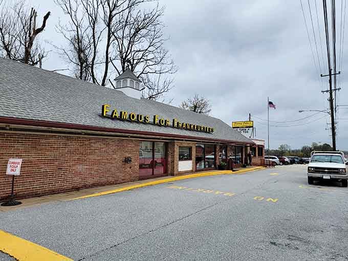That brick exterior has witnessed more American history than most textbooks, and it's still serving lunch daily.