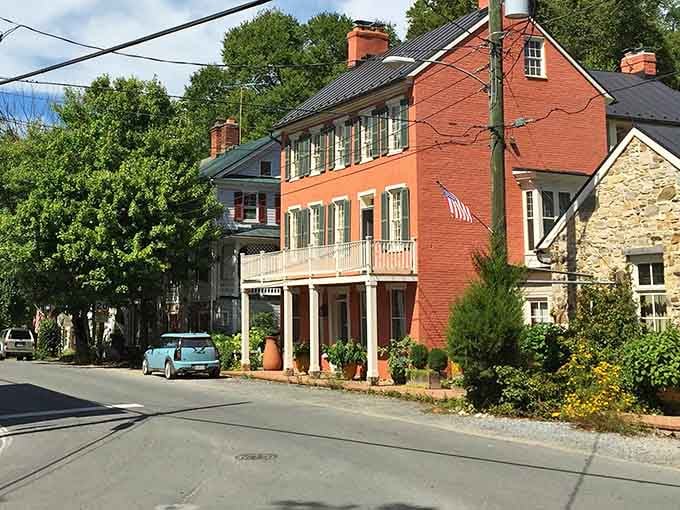 These streets haven't changed much since horses were the main traffic problem in Waterford, Virginia.
