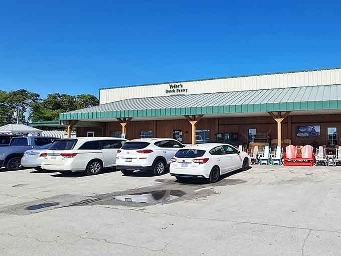 A green-roofed gem hiding in plain sight, Yoder's Dutch Pantry in Grifton proves good things come in unassuming packages.