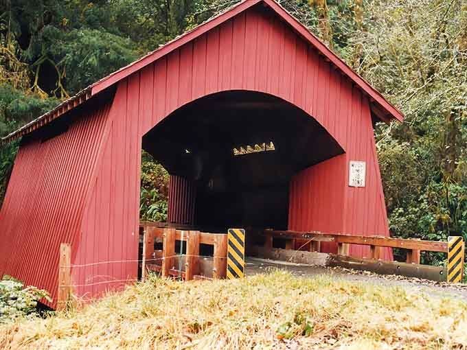That distinctive barn-red paint isn't just for show; it's protecting decades of craftsmanship beneath.
