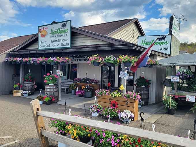 Flower-draped and full of promise, this cheerful storefront in Millersburg is basically a hug you can walk into.