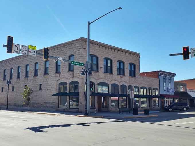 That stone corner building on Adams Street isn't just architecture, it's Monte Vista quietly saying, "We've been here, and we're staying."