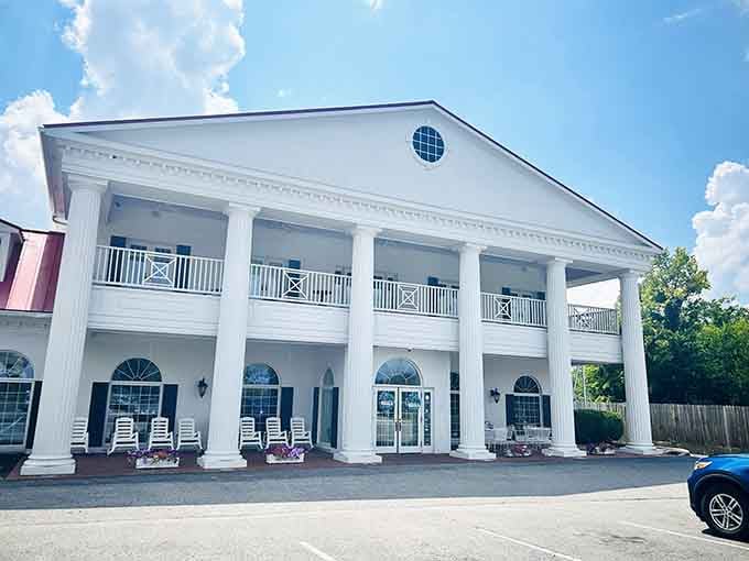 Those white columns aren't just pretty, they're a promise that something genuinely wonderful waits inside.