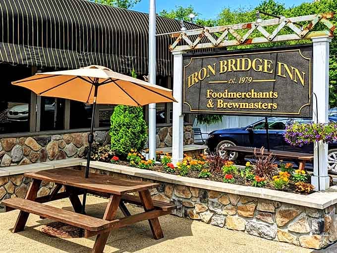 That sign says "Foodmerchants & Brewmasters," and honestly, that's a promise worth driving across Pennsylvania to see kept.