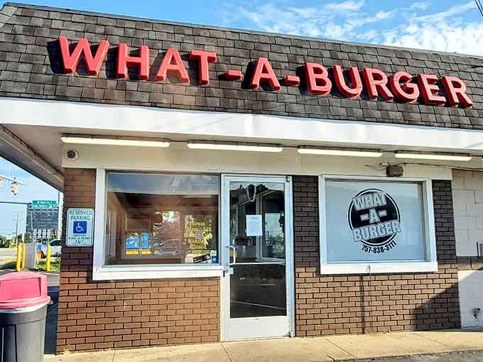 That iconic red signage has been calling hungry travelers off Jefferson Avenue for generations of burger lovers.