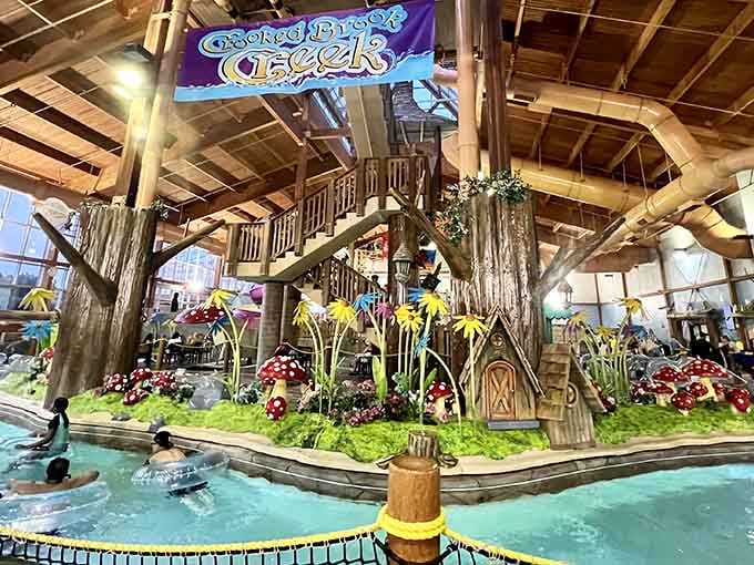 Crooked Brook Creek looks like someone asked a fairy tale illustrator to design a waterpark, and they said yes.
