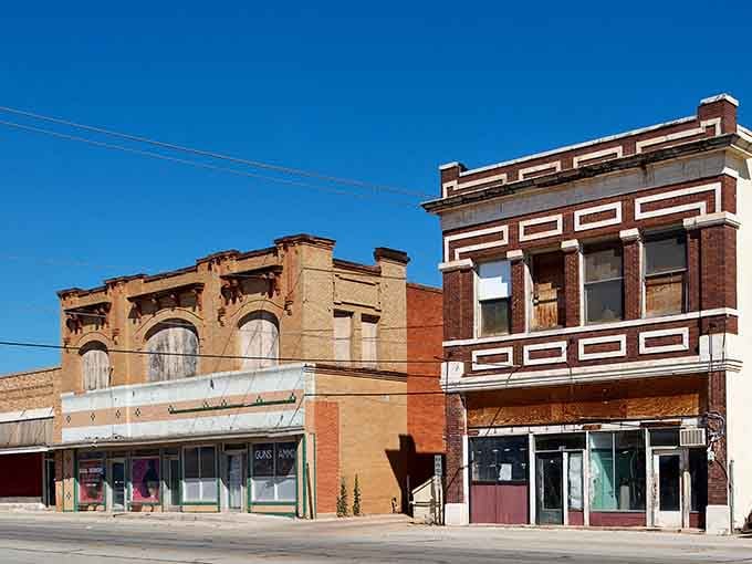 These storefronts have witnessed more Texas history than most textbooks, standing proud like architectural time capsules.