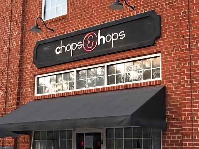 That brick exterior and black awning are calling your name louder than your stomach at lunchtime.
