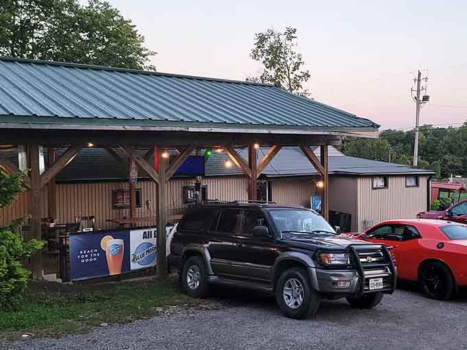 A gravel lot and a metal roof hide one of Louisville's most beloved seafood secrets inside.