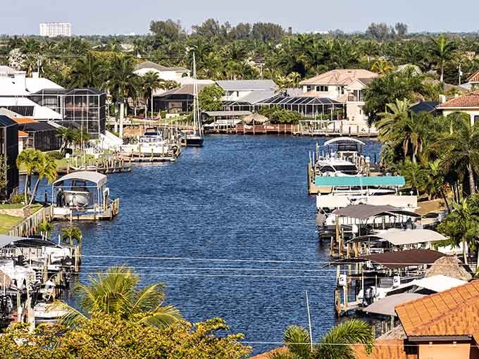 Those canal views don't cost extra, they're just part of everyday life in Cape Coral's waterfront neighborhoods.