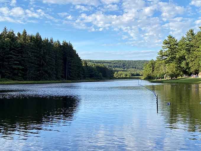 When the lake becomes a looking glass, you realize Maryland's been hiding its own Walden Pond.