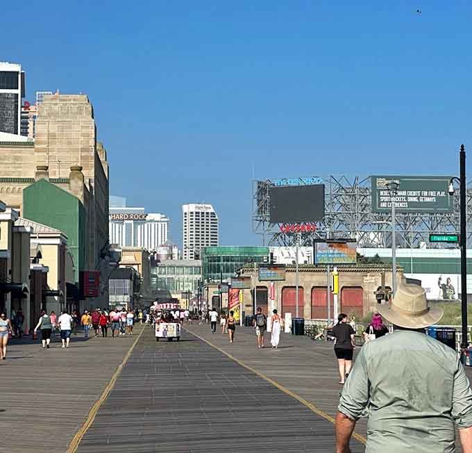 The world's longest boardwalk stretches out ahead, and honestly, your feet already know where to go.
