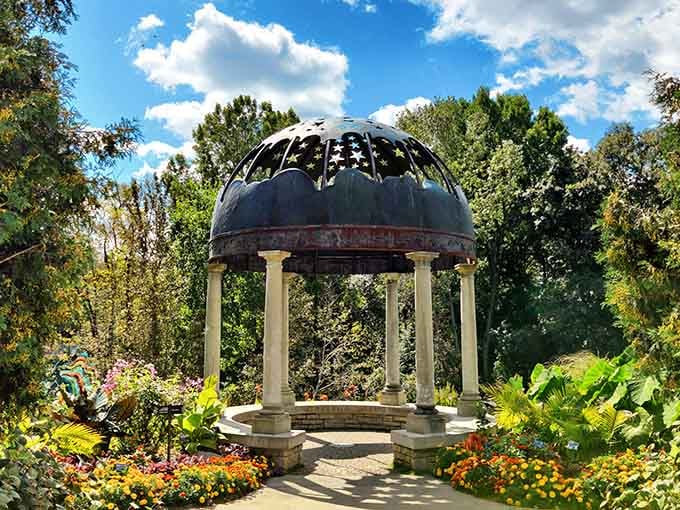 Forty-three acres of pure Wisconsin magic, where every hedge and bloom feels personally arranged just for you.