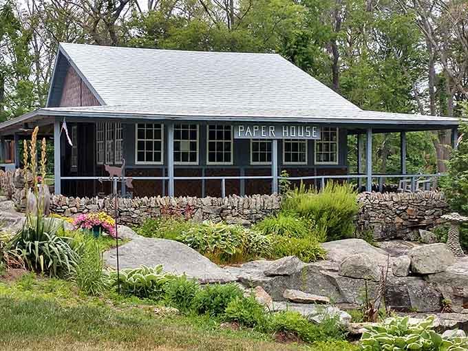 The Paper House in Rockport proves that one person's recycling pile is another person's architectural masterpiece.
