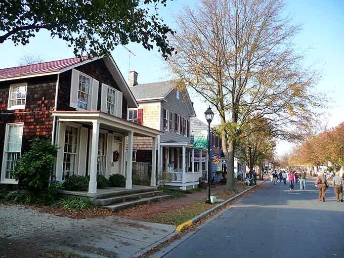 Tree-lined streets where the biggest traffic jam is someone stopping to chat with a neighbor.