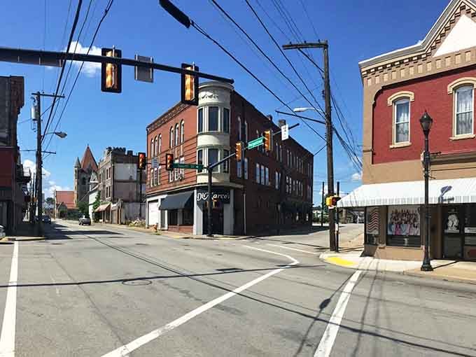 Classic brick buildings and wide-open streets where you can actually find parking, imagine that luxury in 2024.