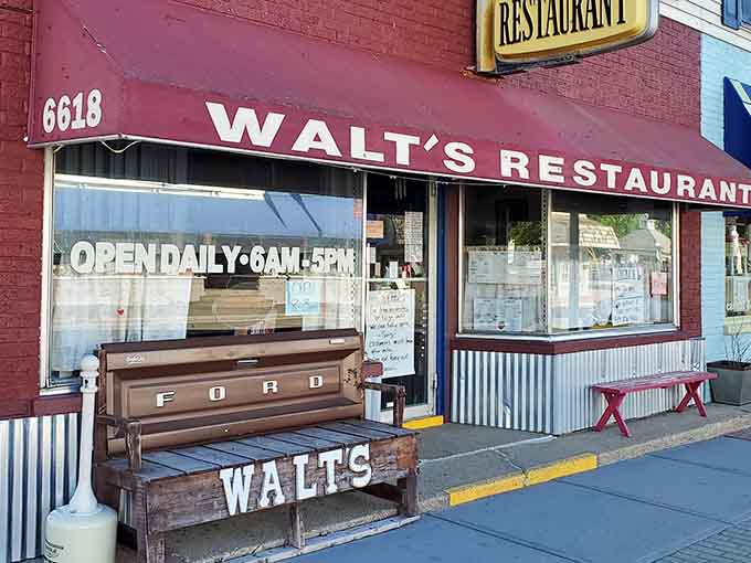 This little red-and-white gem on Main Street proves that the best meals often hide in the smallest towns.