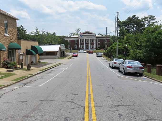 Wide-open roads leading to historic buildings that have stood longer than most modern marriages combined.