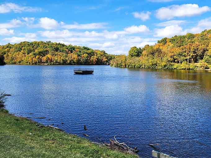 Fall arrived at Doe Run Lake and absolutely refused to be subtle about it.