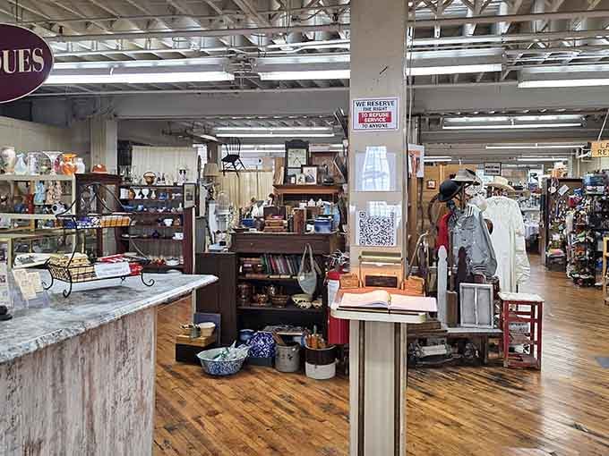 Every booth tells a different story here. Grab a basket and start exploring because there's so much good stuff waiting to be found!