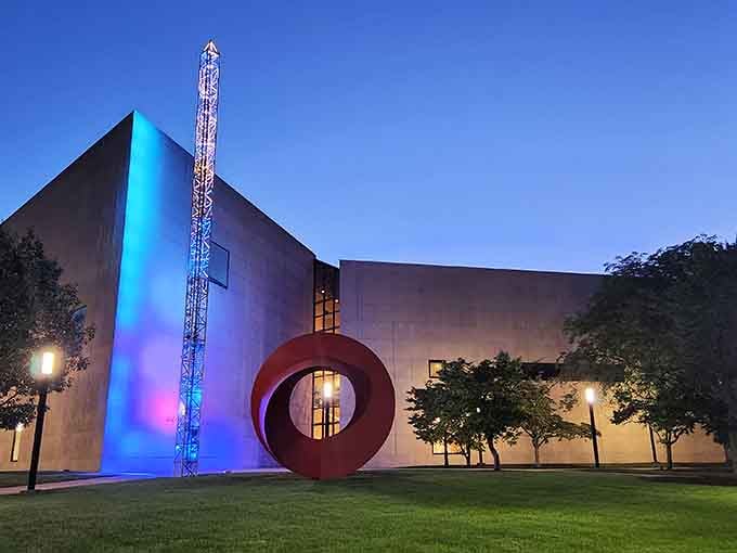 Bold, unapologetic, and completely free &mdash; this concrete masterpiece means serious business before you even walk in.