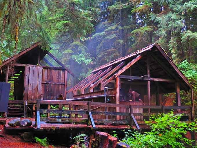 Steam rising through ancient trees, Bagby Hot Springs proves nature still builds the best spas.