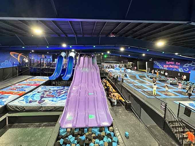 From the outside, Ninja Kidz Action Park looks modest, but don't let that fool you for a second.