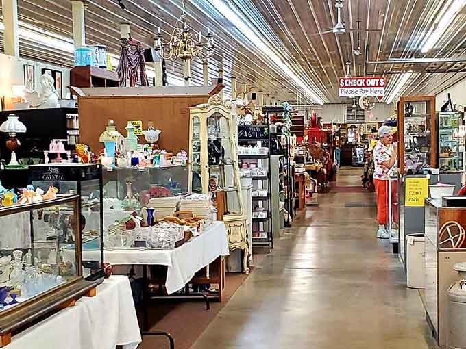 Rows of treasures stretching as far as the eye can see, each booth hiding something wonderful.