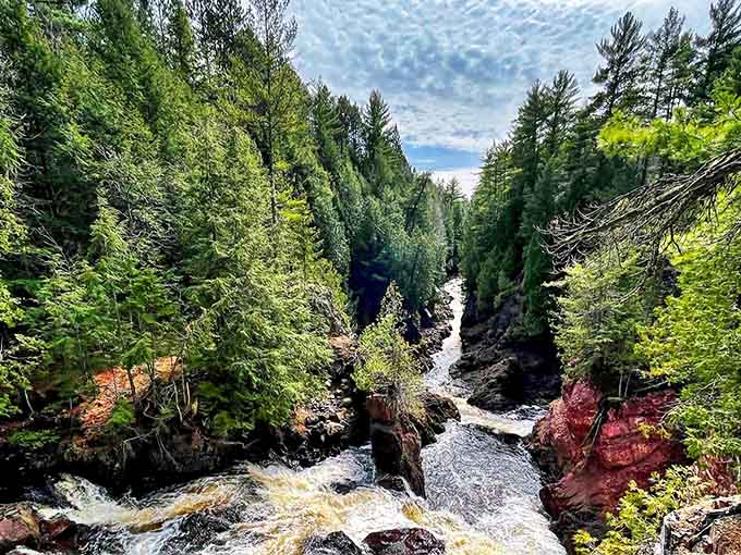 Standing above this stunning gorge at Copper Falls, you'll quickly understand why people keep coming back to Mellen every single season!