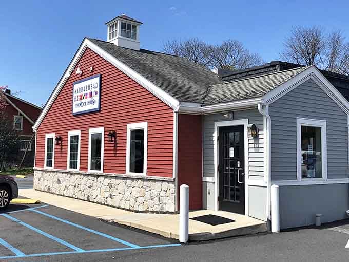 Don't let the modest red exterior fool you, this little building in Easton is hiding serious seafood secrets inside.