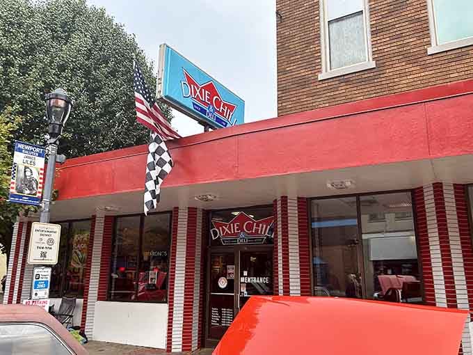 That red-and-white striped exterior isn't just charming—it's a beacon calling hungry souls home since Hoover was president.