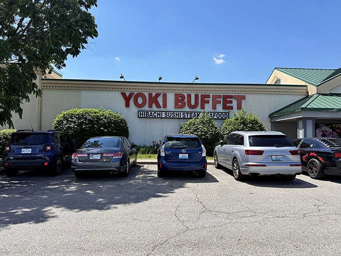 Hibachi, sushi, steak, seafood. That sign isn't a menu, it's a beautiful promise kept daily.