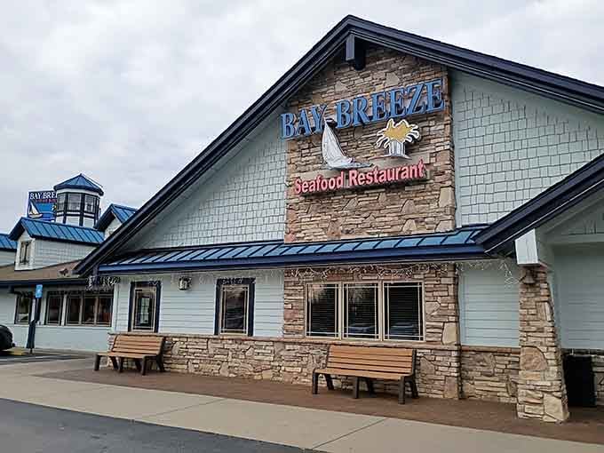 By day, Bay Breeze Seafood Restaurant looks like the friendliest place in Hampton, Georgia.